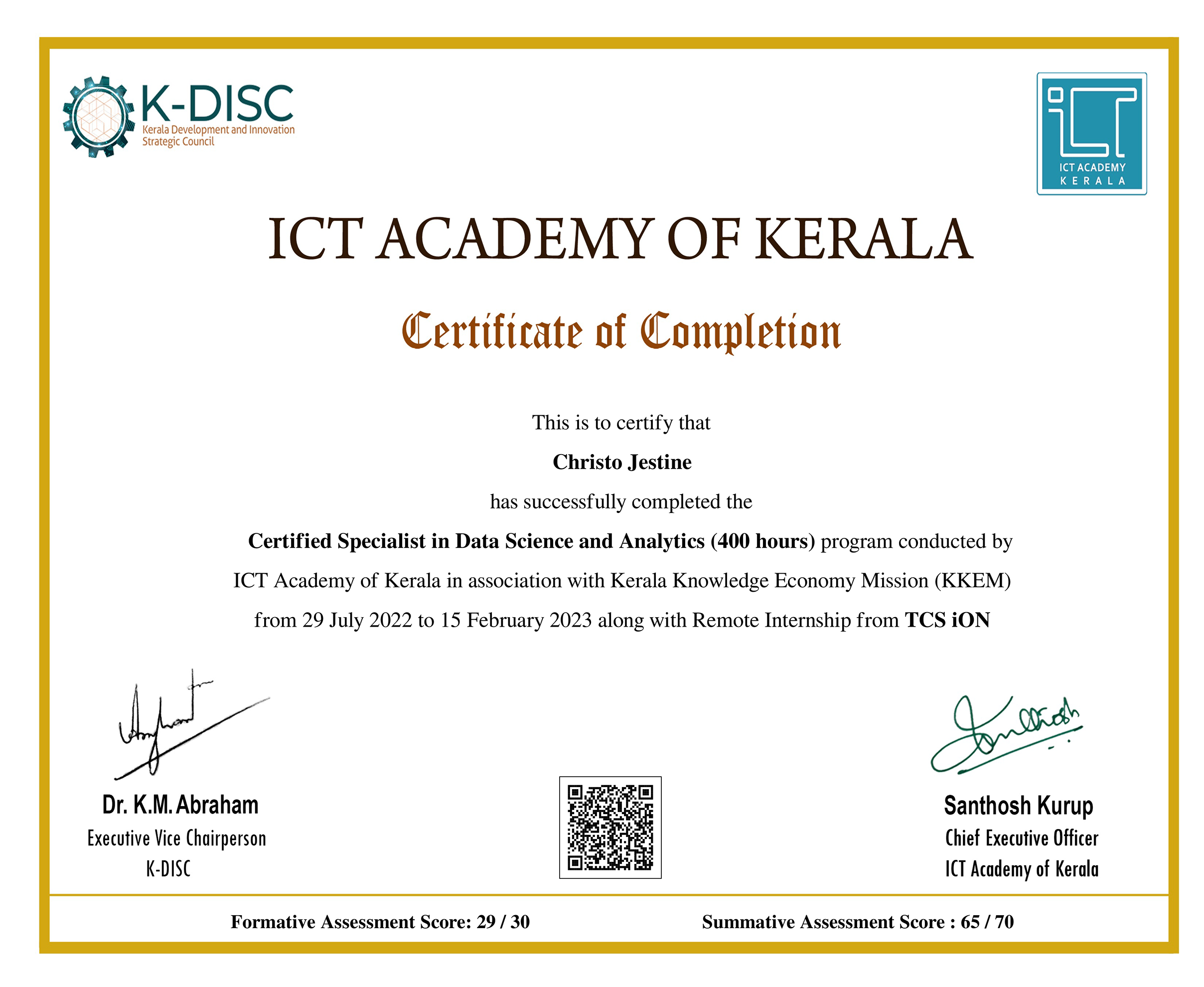 Christo Jestine Resume